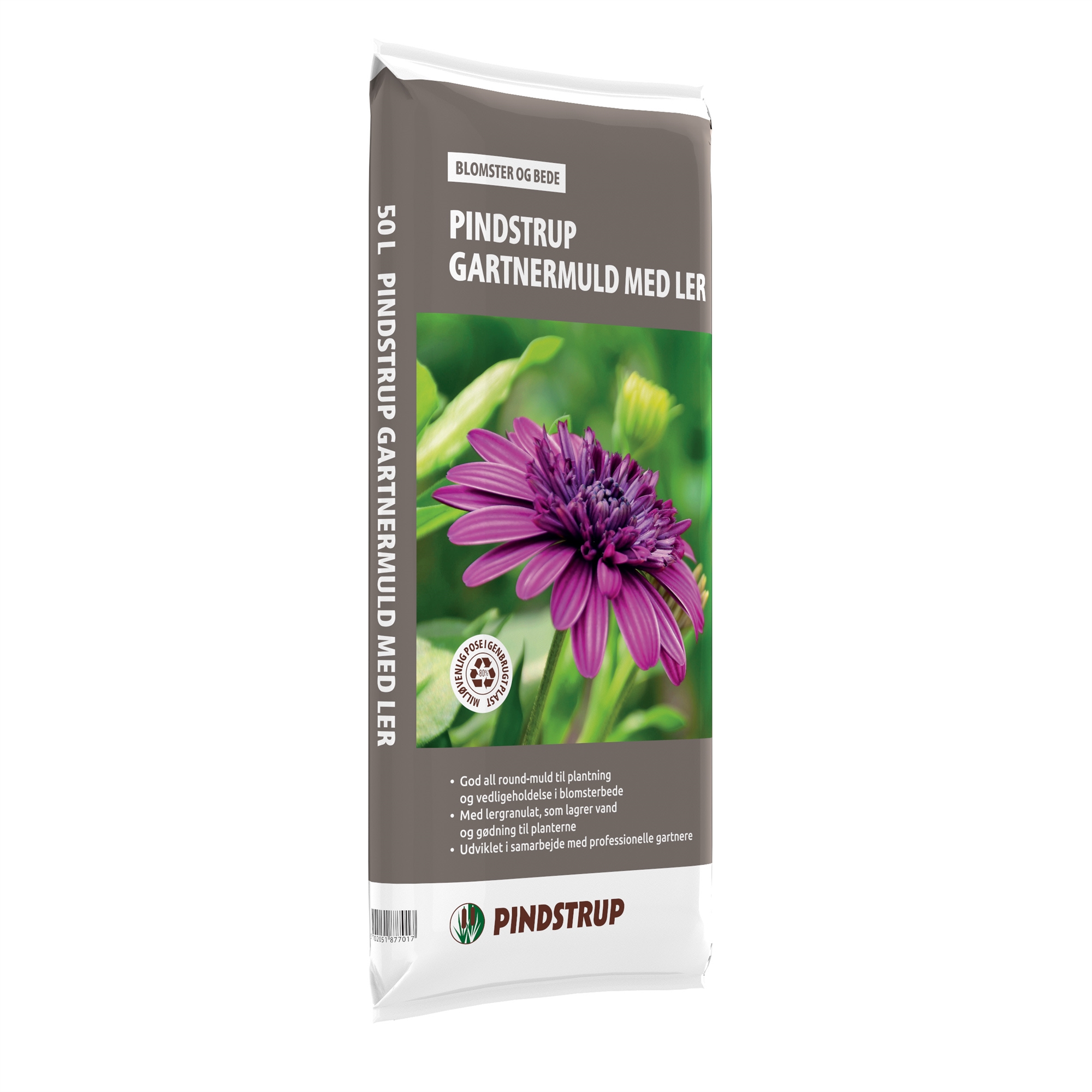 Pindstrup Gartnermuld Med Ler 50 liter