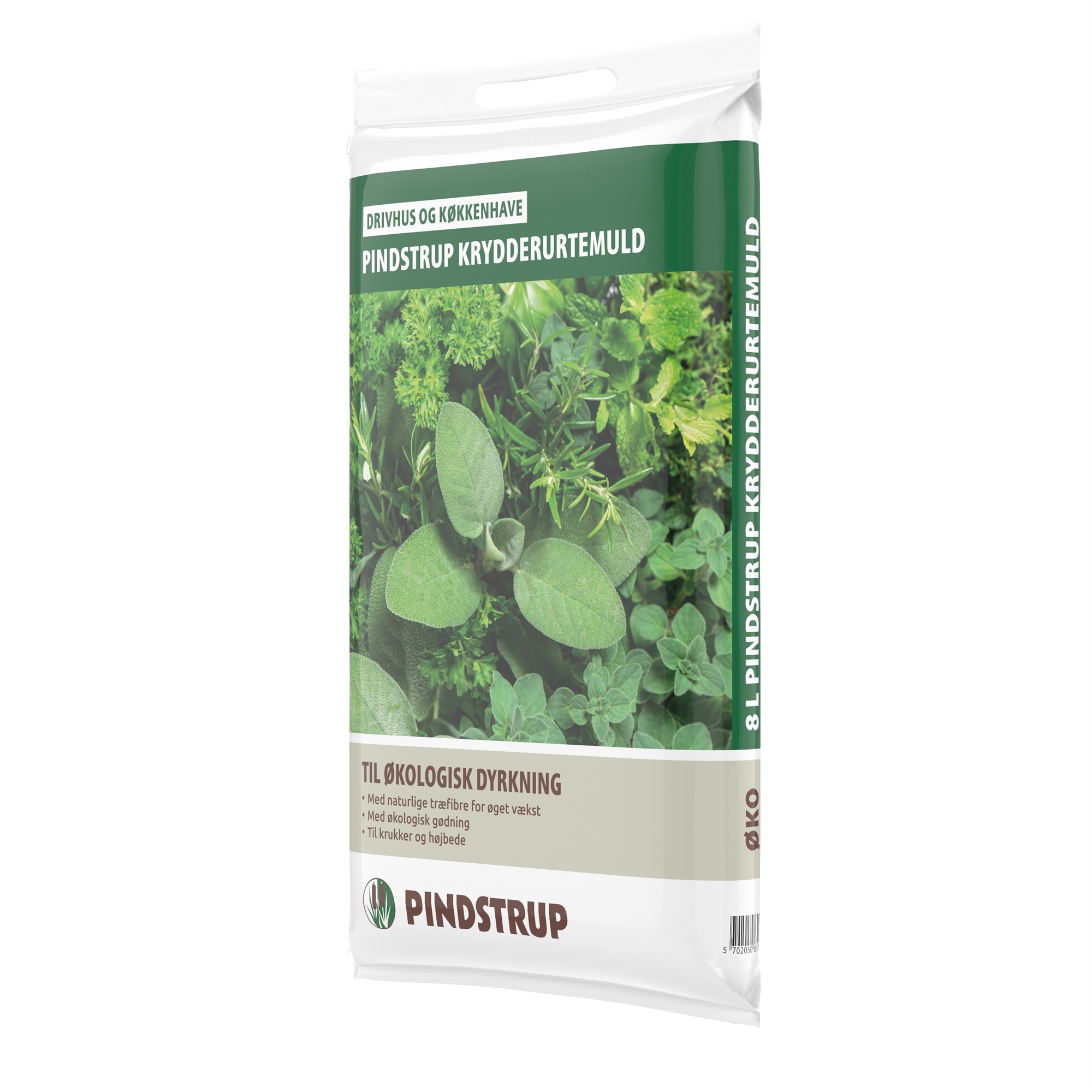 Pindstrup Krydderurtemuld til økologisk dyrkning - 8 liter